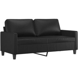 2-Sitzer-Sofa Schwarz 140 cm Kunstleder vidaXL