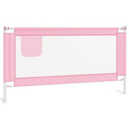 vidaXL - Kleinkind-Bettschutzgitter Rosa 160x25 cm Stoff