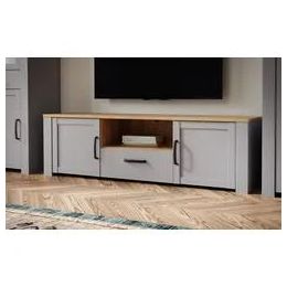 TV-Board FORTE "Bohol" Sideboards Gr. B/H/T: 166 cm x 52 cm x 42 cm, 1 St., grau (eichefarben grau) Breite 166 cm