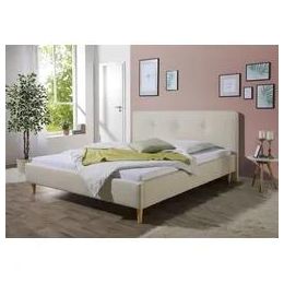 Polsterbett Maintal "Lonepine", beige (creme, beige), B:213cm H:97cm L:208cm, Betten, Bettseiten zerlegt, ohne Bettkasten