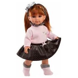 Stehpuppe LLORENS "Nicole, rothaarig mit Rock, 35cm" Puppen bunt Kinder Made in Europe