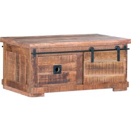 Couchtisch GUTMANN FACTORY "Kamerun", beige (natur, natur, natur), B:100cm H:47cm T:52cm, Tische