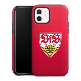 DeinDesign iPhone 12 mini Handy Panzer Handyh&uuml;lle robuste Outdoor H&uuml;lle Schutzh&uuml;lle matt Vfb Stuttgart Official Licensed Product Logo Tough Case