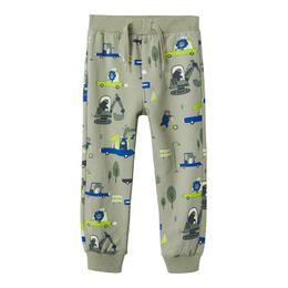 name it Sweathose NMMLEORE SWE PANT BRU PB, grün, 122, seagrass
