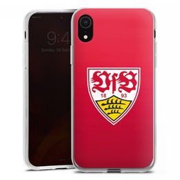 DeinDesign iPhone Xr Handy Silikon H&uuml;lle Case transparent Handyh&uuml;lle Logo Official Licensed Product Vfb Stuttgart Silikon Case