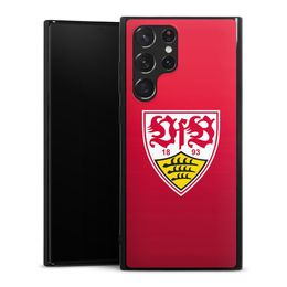 DeinDesign Galaxy S22 Ultra Handy Silikon H&uuml;lle Case schwarz Handyh&uuml;lle Logo Official Licensed Product Vfb Stuttgart