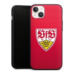 DeinDesign iPhone 14 Handy Premium Silikon H&uuml;lle Handyh&uuml;lle schwarz Case Logo Official Licensed Product Vfb Stuttgart Silikon Premium Case