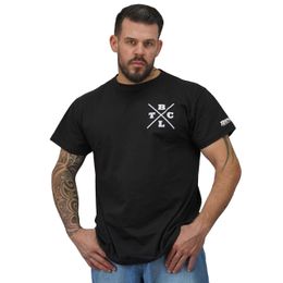 BRACHIAL THE LIFESTYLE COMPANY T-Shirt Brachial T-Shirt "Beach" schwarz L, L