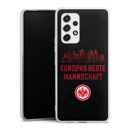 DeinDesign Galaxy A53 5G Handy Silikon H&uuml;lle Case transparent Handyh&uuml;lle Merchandise European Cup Eintracht Frankfurt Silikon Case