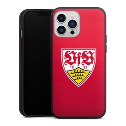 DeinDesign iPhone 13 Pro Max Handy Premium Silikon H&uuml;lle Handyh&uuml;lle schwarz Case Logo Official Licensed Product Vfb Stuttgart Silikon Premium Case