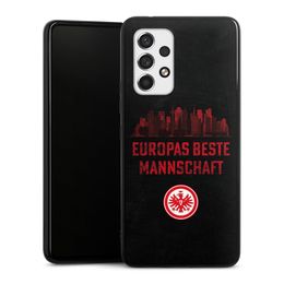 DeinDesign Galaxy A53 5G Handy Silikon H&uuml;lle Case schwarz Handyh&uuml;lle Merchandise European Cup Eintracht Frankfurt