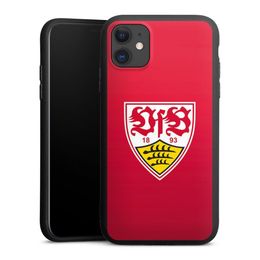 DeinDesign iPhone 11 Handy Premium Silikon H&uuml;lle Handyh&uuml;lle schwarz Case Logo Official Licensed Product Vfb Stuttgart Silikon Premium Case