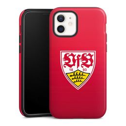 DeinDesign iPhone 12 mini Handy Panzer Handyh&uuml;lle robuste Outdoor H&uuml;lle Schutzh&uuml;lle gl&auml;nzend Logo Vfb Stuttgart Official Licensed Product Tough Case