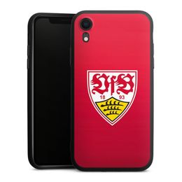 DeinDesign iPhone Xr Handy Premium Silikon H&uuml;lle Handyh&uuml;lle schwarz Case Logo Official Licensed Product Vfb Stuttgart Silikon Premium Case