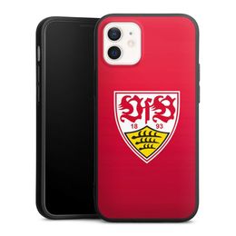DeinDesign iPhone 12 mini Handy Premium Silikon H&uuml;lle Handyh&uuml;lle schwarz Case Vfb Stuttgart Official Licensed Product Logo Silikon Premium Case