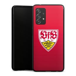 DeinDesign Galaxy A52s 5G Handy Silikon H&uuml;lle Case schwarz Handyh&uuml;lle Logo Vfb Stuttgart Official Licensed Product