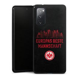 DeinDesign Galaxy S20 FE Handy Silikon H&uuml;lle Case schwarz Handyh&uuml;lle Merchandise European Cup Eintracht Frankfurt