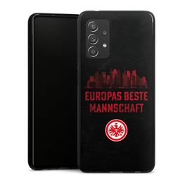 DeinDesign Galaxy A52s 5G Handy Silikon H&uuml;lle Case schwarz Handyh&uuml;lle European Cup Eintracht Frankfurt Merchandise