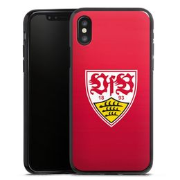 DeinDesign iPhone X Handy Silikon H&uuml;lle Case schwarz Handyh&uuml;lle Logo Official Licensed Product Vfb Stuttgart