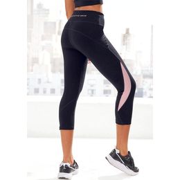 Vivance ACTIVE Caprileggings schwarz Gr. XS (32/34) für Damen. Mit Druck. Figurbetont. Nachhaltig.