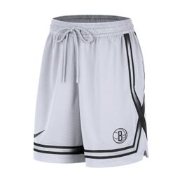 Brooklyn Nets Fly Crossover Nike Dri-FIT NBA-Shorts (Damen) - Weiß