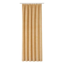 Vorhang WIRTH "Trondheim 328 g/m²" Gardinen Gr. 255 cm, Kräuselband, 132 cm, beige