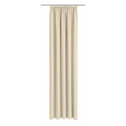 Vorhang WIRTH "Dim out" Gardinen Gr. 300 cm, Kräuselband, 145 cm, beige