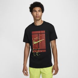 NikeCourt Herren-Tennis-T-Shirt - Schwarz