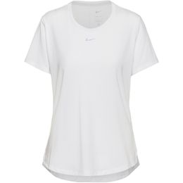 Nike Dri-Fit One Luxe Tennisshirt Damen - weiß - Gr. L - Polyester/Elastan/Lyocell