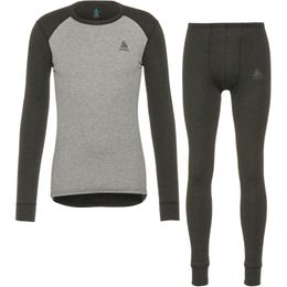 Odlo Active Warm Eco Wäscheset Herren - grau - Gr. S - Polyester