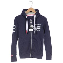 Superdry Damen Kapuzenpullover, marineblau, Gr. 36