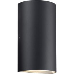 E (A bis G) LED Außen-Wandleuchte Nordlux "Rold" Lampen Gr. Höhe: 16 cm, schwarz Außenwandleuchten Außen und Innen möglich