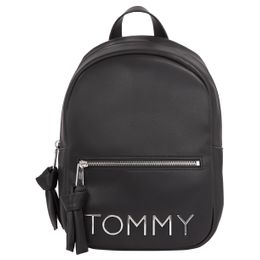 Rucksack Tommy Jeans "Women TJW BOLD BACKPACK Backpacks" Gr. B/H/T: 21 cm x 32 cm x 9 cm, schwarz (black) Damen Rucksäcke