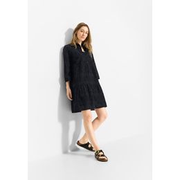 Blusenkleid Cecil Gr. L (42), US-Größen, schwarz (black) Damen Kleider Freizeitkleider aus 100% Baumwolle