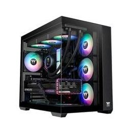 Thermaltake View 380 TG ARGB , Tower-Geh&auml;use schwarz, Tempered Glass x 2