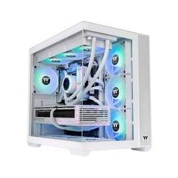 Thermaltake View 380 TG ARGB Snow , Tower-Geh&auml;use wei&szlig;, Tempered Glass x 2