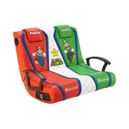 XROCKER Nintendo Super Mario Dual Floor Rocker Bodensessel mit 2.1 Soundsystem für Kinder & Jugendliche