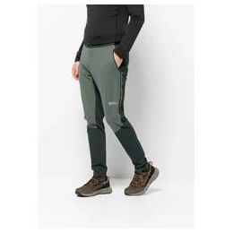 Fahrradhose Jack Wolfskin "MOROBBIA PANTS M" Gr. 52, Normalgrößen, grün (hedge-green) Herren Hosen