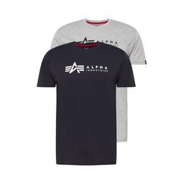 Alpha Industries Shirt Herren Gr&ouml;&szlig;e S navy / graumeliert / schwarz / wei&szlig;