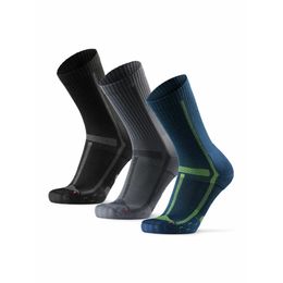 Danish Endurance Sportsocken Herren Gr&ouml;&szlig;e 39/42 cyanblau / grau / gr&uuml;n / schwarz
