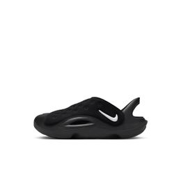 Nike Aqua Swoosh Sandalen für jüngere Kinder - Schwarz