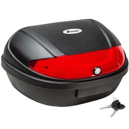 TecTake&reg; Motorradkoffer, Volumen 48 l, Platz f&uuml;r 2 Helme, f&uuml;r Mofas, Roller, Motorr&auml;der und Quads, kleiner und gro&szlig;er Reflektor