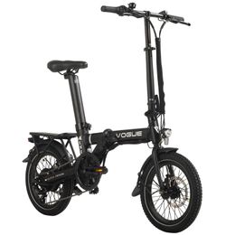 VOGUE Bike VOGUE E-Faltrad 16" E-Bike Kompakt Mini 36 V/7,8 Ah 6 Gänge