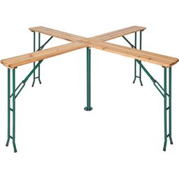 TecTake&reg; Stehtisch, klappbar und standfest, bodenschonende Kunststofff&uuml;&szlig;e, 241 x 241 x 103 cm