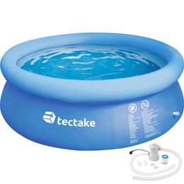 TecTake® Swimming Pool, rund, schneller Auf- und Abbau, 300 x 76 cm