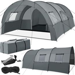 TecTake&reg; Tunnelzelt, f&uuml;r 6 Personen, 4 Fenster mit Moskitonetzen, 350 x 480 x 195 cm
