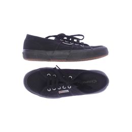 Superga Damen Sneakers, schwarz, Gr. 38