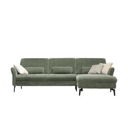 meinSofa Ecksofa Cord DANTE ¦ grün ¦ Maße (cm): B: 280 H: 91 T: 179