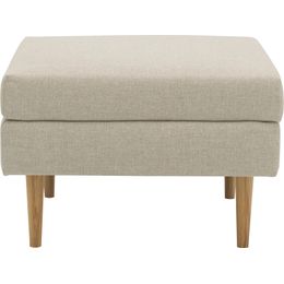 Polsterhocker DOMO collection "Filho, individuell erweiterbar" Hocker Gr. B/H/T: 70cm x 46cm x 60cm, Struktur, beige (sand) Polsterhocker für Terrasse, Garten und Balkon, speziell Outdoor