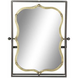 Metallspiegelspiegel 51.5x12x65 Gold Metall Mirror Material Farbspiegel Spiegel Familie Details